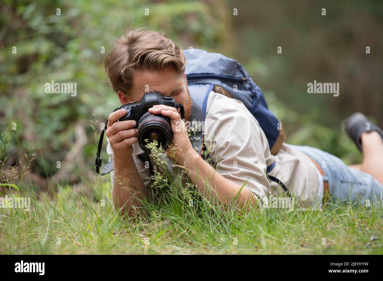photographer taking photo in country side Stock Photo - Alamy