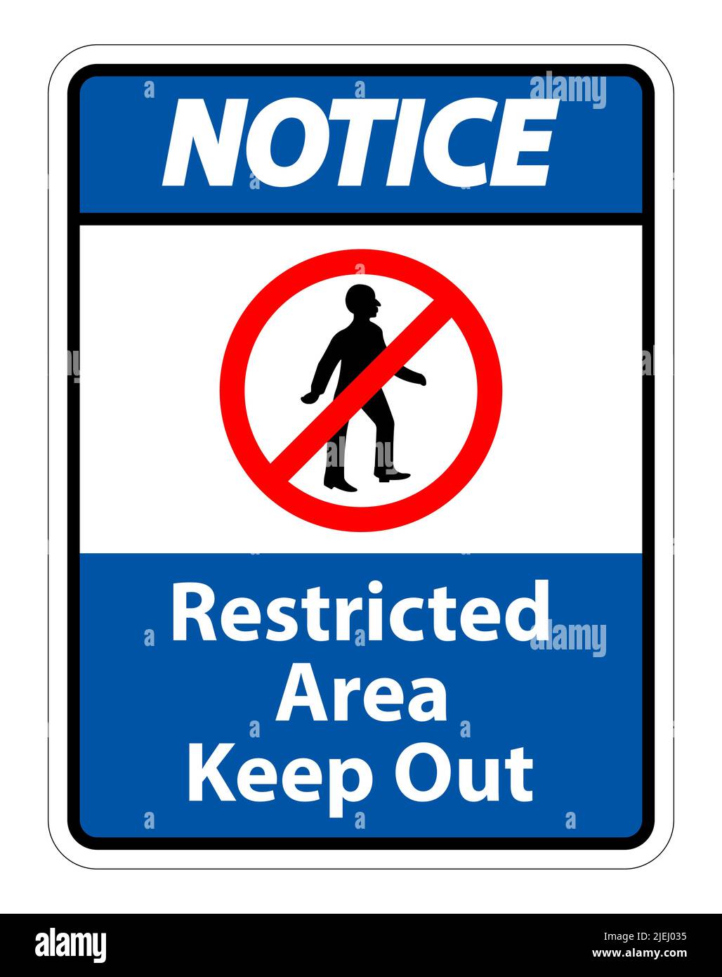 Restricted Area Keep Out Symbol Sign On White Background Stock Vector ...