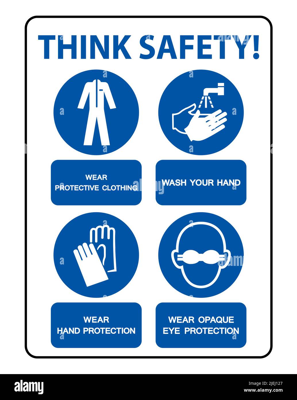 Safety PPE Must Be Worn Sign Isolate On White Background,Vector ...