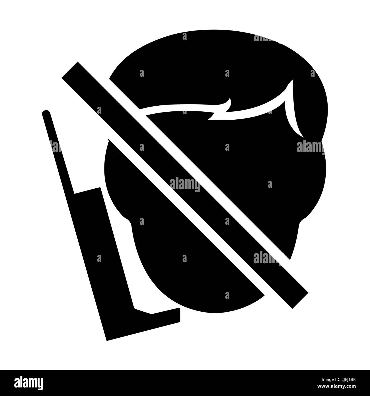 Walking Do Not Use Mobile Phone Symbol Stock Vector Image & Art - Alamy