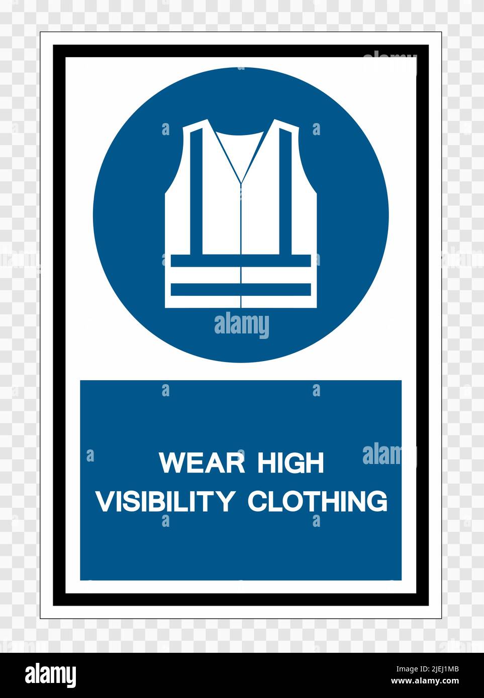 Wear High Visibility Clothing Symbol Sign Isolate on transparent ...