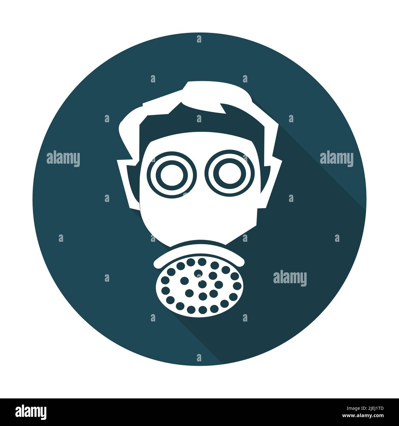 Symbol wear respirator protection Sign on black background,vector ...
