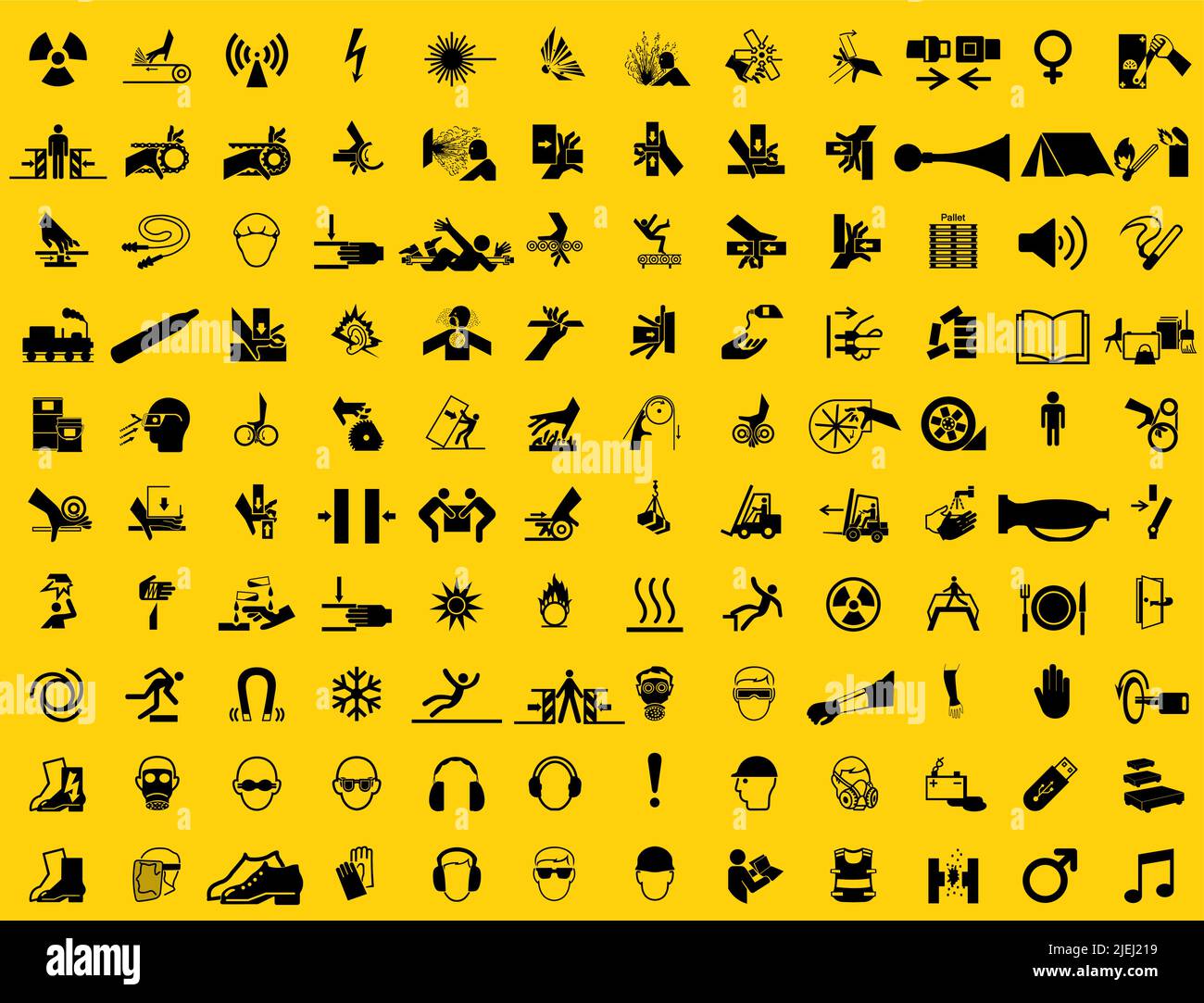 Required Personal Protective Equipment Ppe Symbol Safety Icon Stock