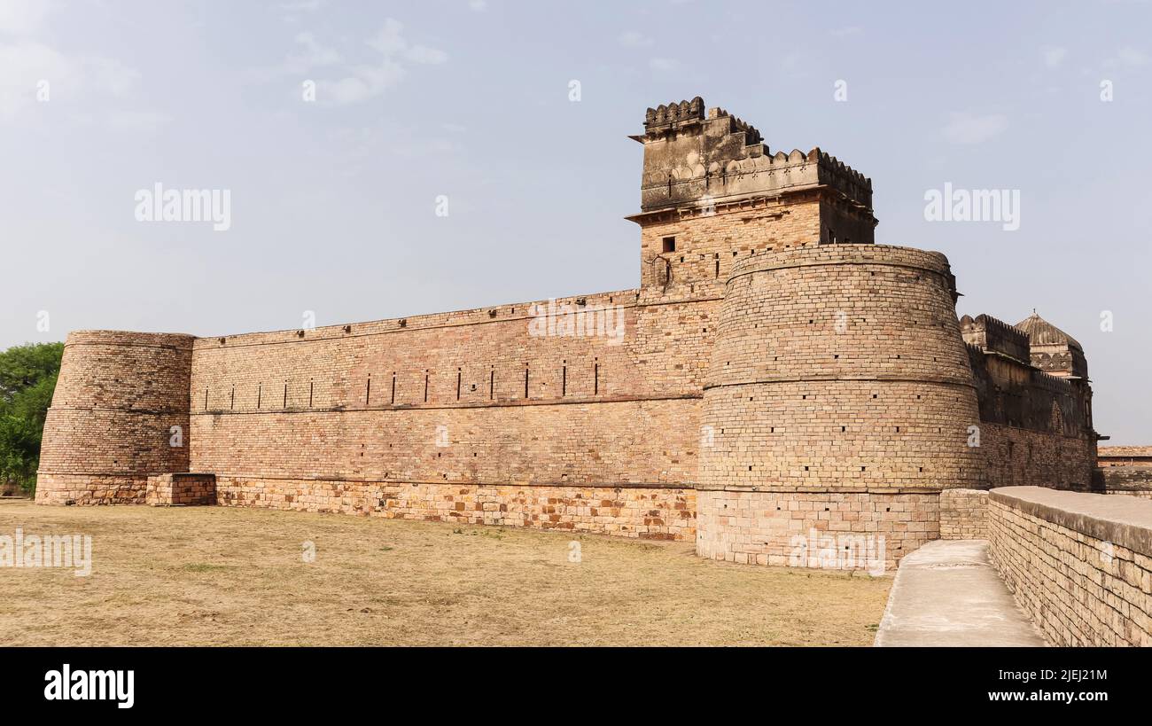 Outside View of Chanderi Fort Palace from the Fortress, Chanderi ...