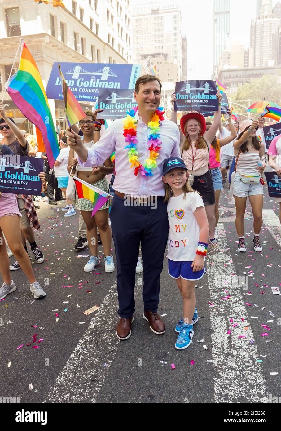 Congressional Candidate Dan Goldman during The 2022 New York Pride ...