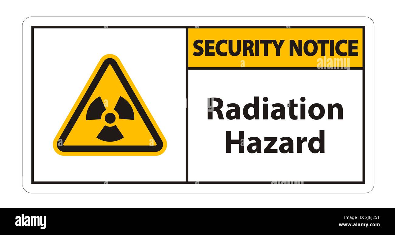 Radiation Hazard Symbol Sign Isolate On White Background,Vector ...