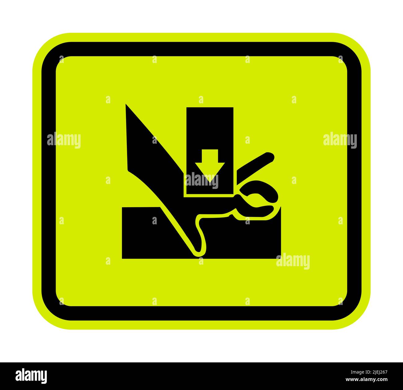 Beware You Hand When Using Silkscreen Symbol Sign Isolate On White ...