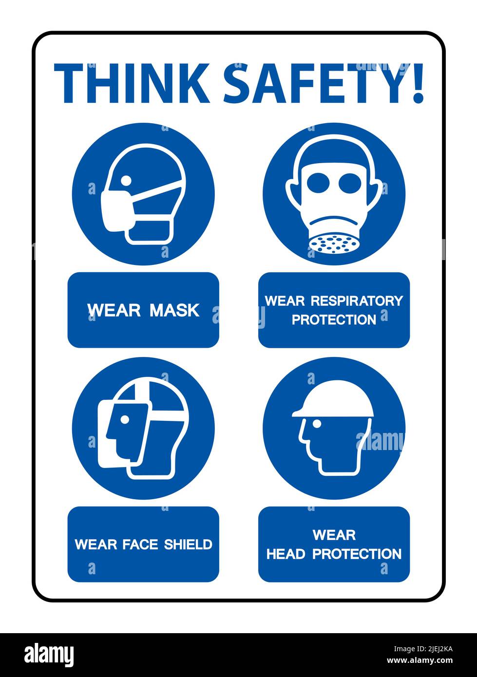 Safety PPE Must Be Worn Sign Isolate On White Background,Vector ...