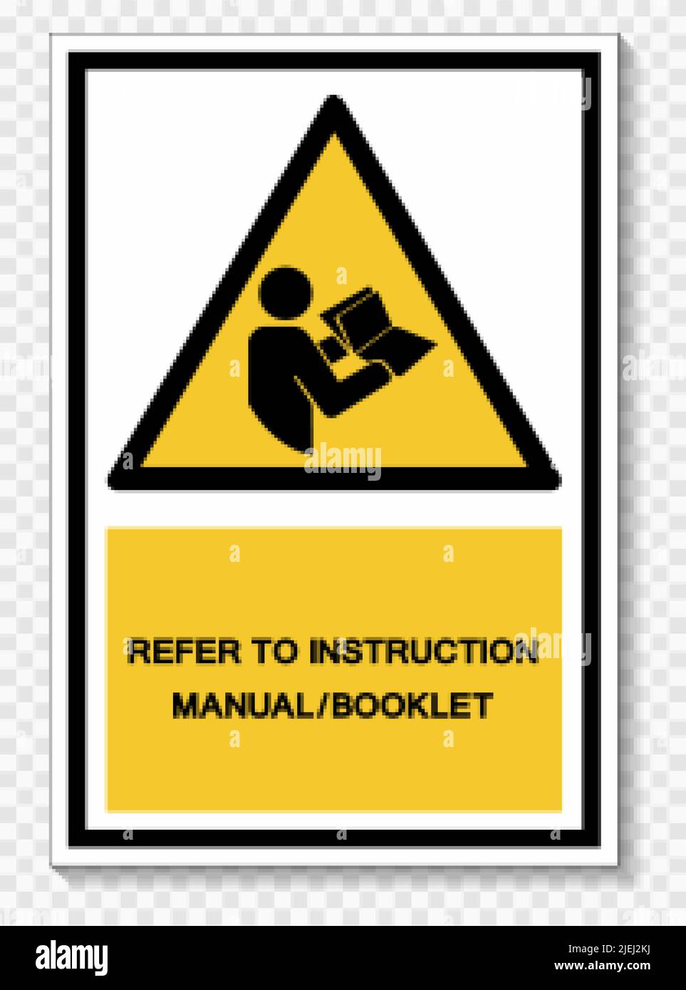 Refer Instruction Manual Booklet Symbol Sign Isolate on transparent ...