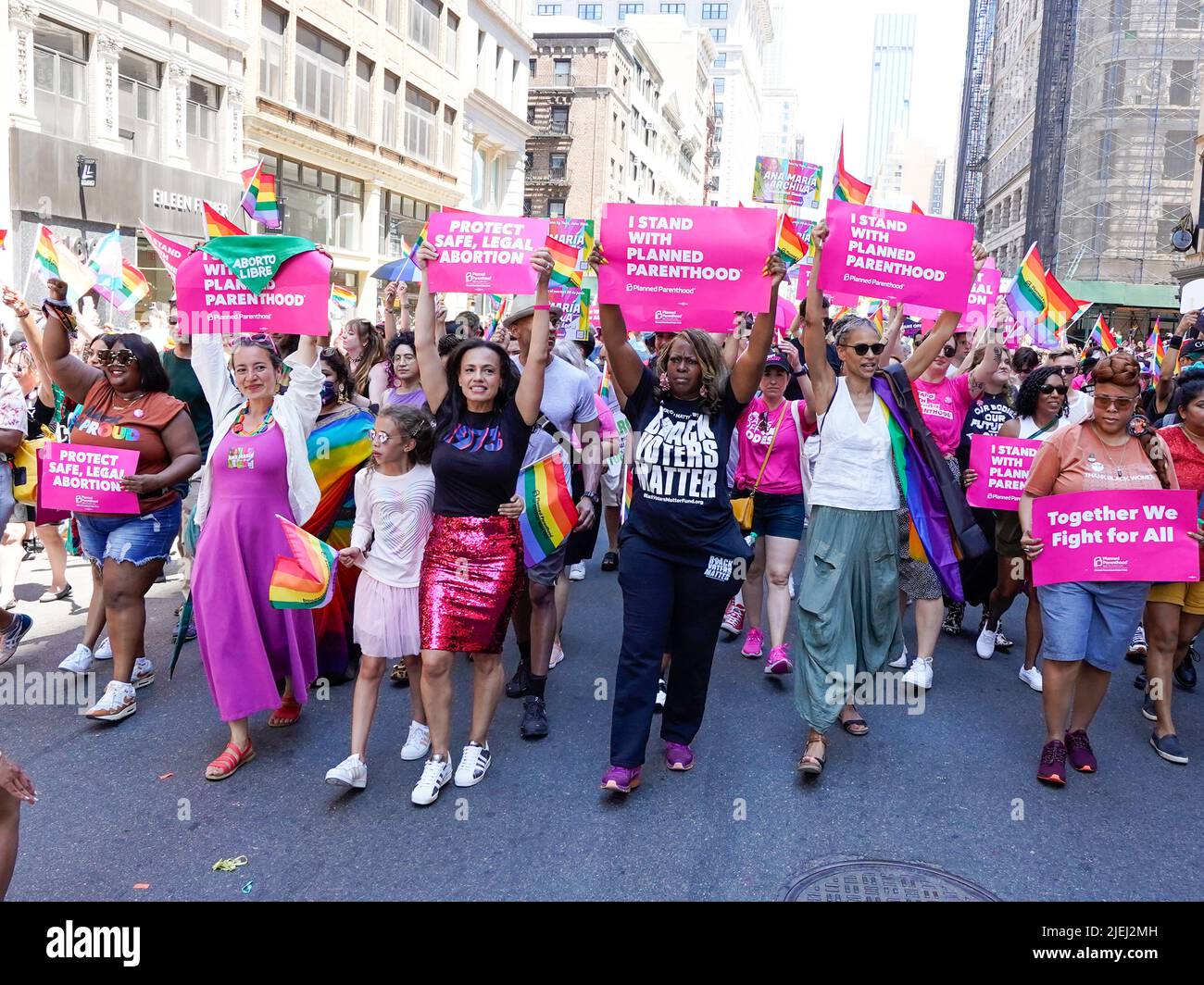 The 2022 New York Pride Parade honoring the LBGTQIA community, held ...