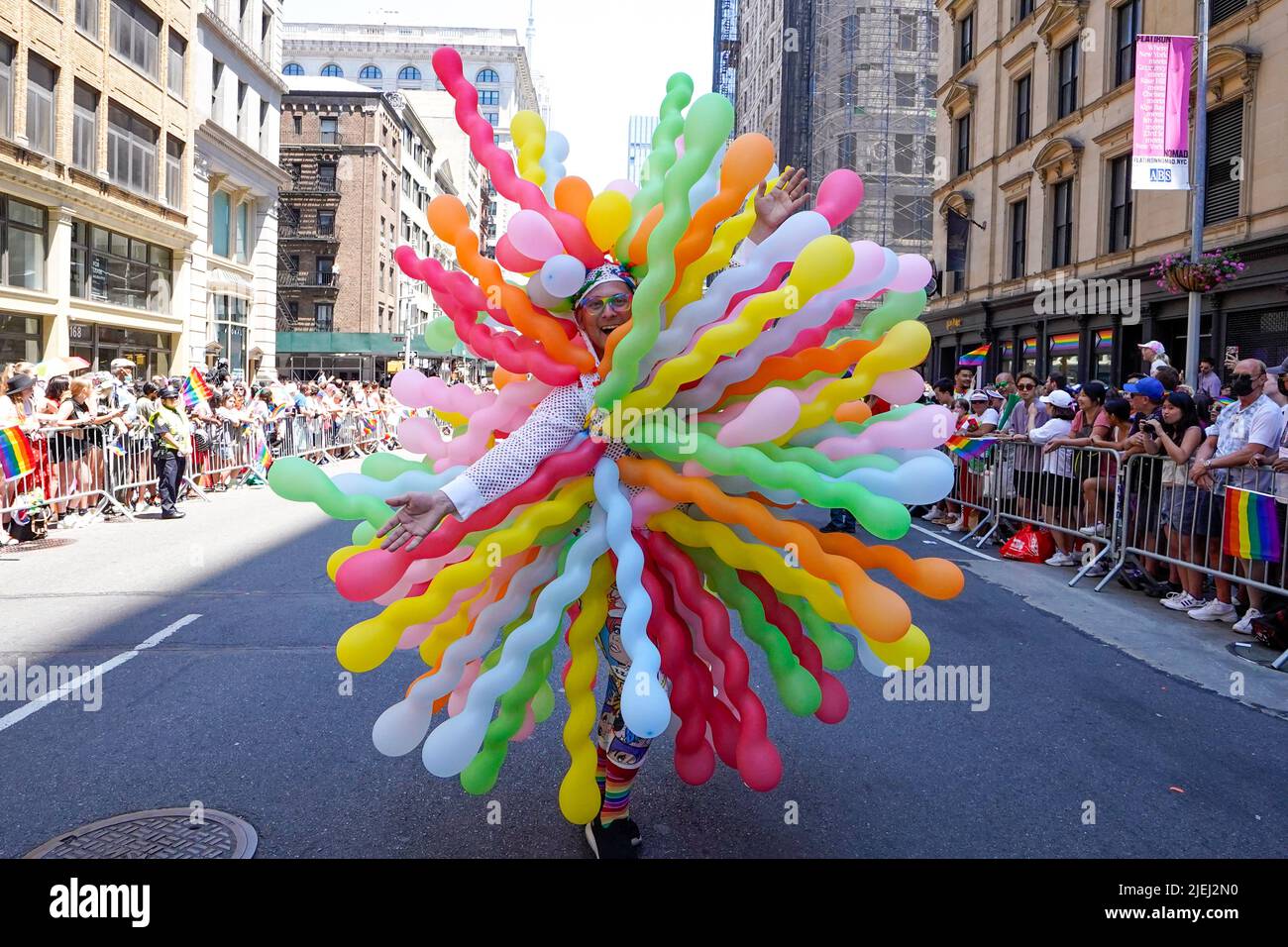 The 2022 New York Pride Parade honoring the LBGTQIA community, held ...