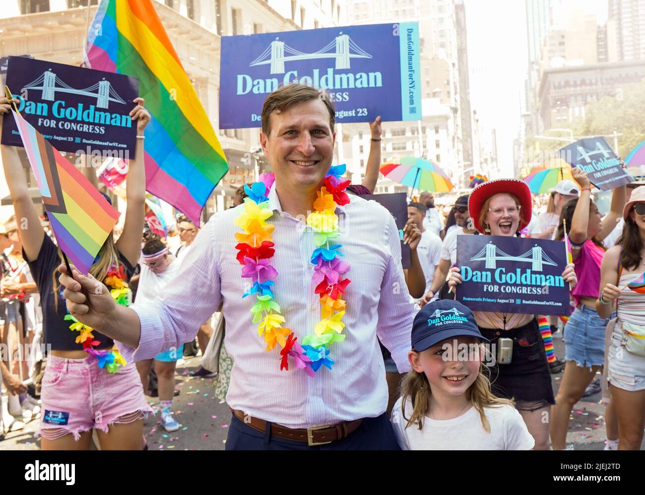 Congressional Candidate Dan Goldman during The 2022 New York Pride ...
