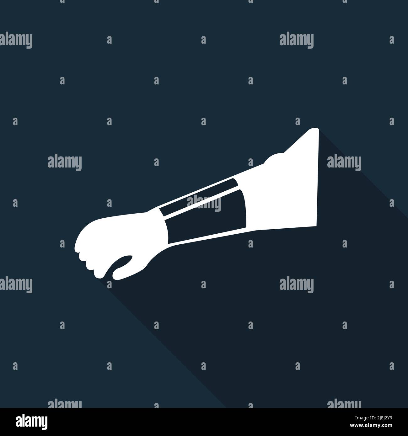 Symbol Wear Arm Protection Sign on black background,Vector illustration ...