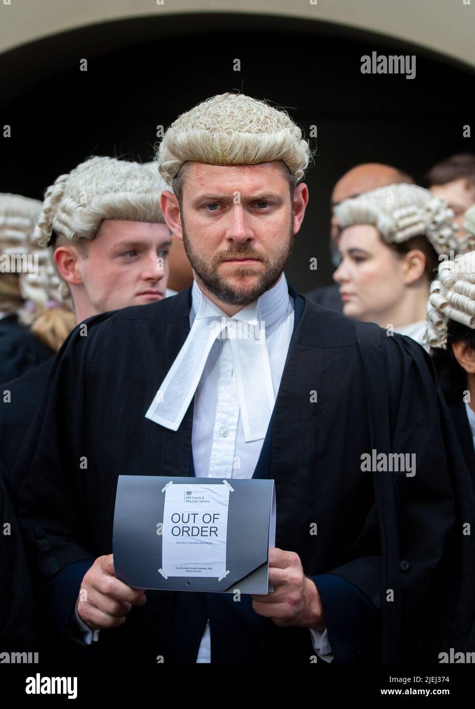 London, England, UK. 27th June, 2022. Barristers start strike action ...