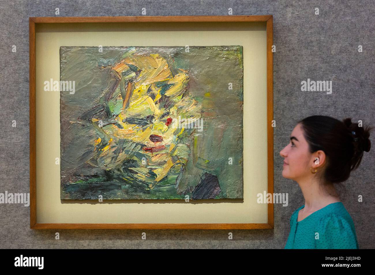 London, UK. 27 June 2022. A staff member views “Head of Catherine ...