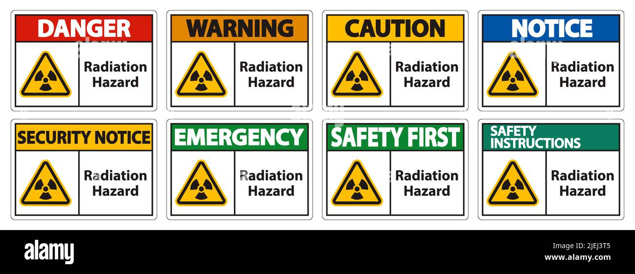Radiation Hazard Symbol Sign Isolate On White Background,Vector ...