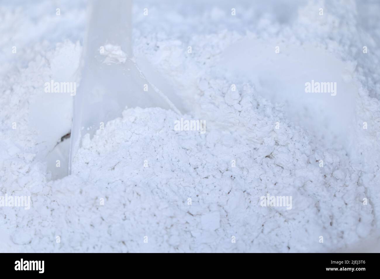 White calcium carbonate powder chemistry in factory Stock Photo - Alamy