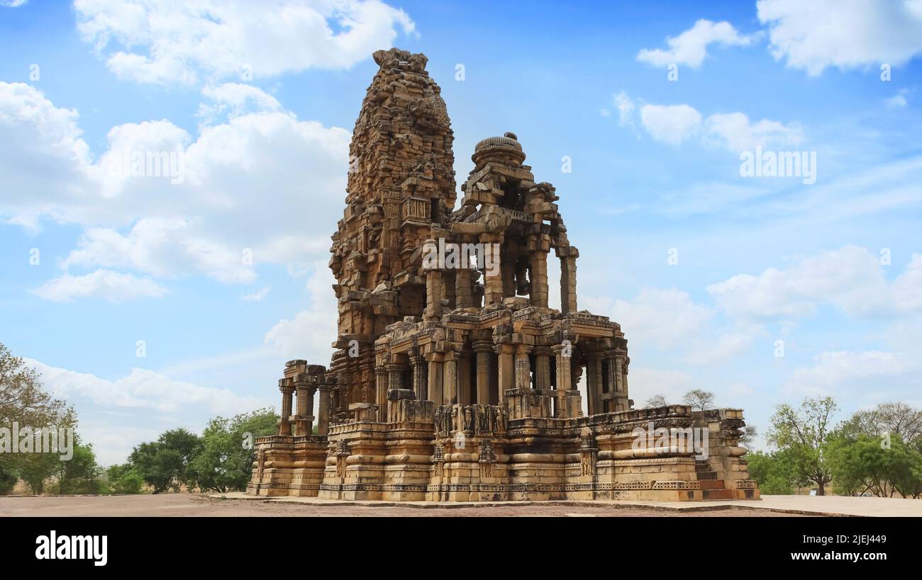 Full view of Kakanmath Temple, 11th century Shiva temple, Morena ...