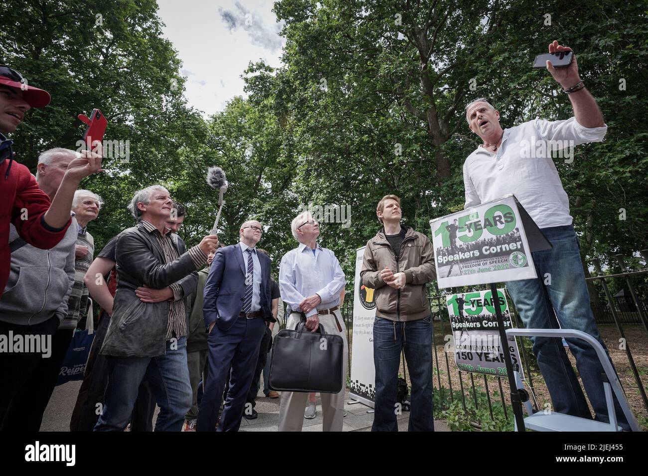 London, UK. 27th June 2022. Former parks police officer, Steve Barnes ...