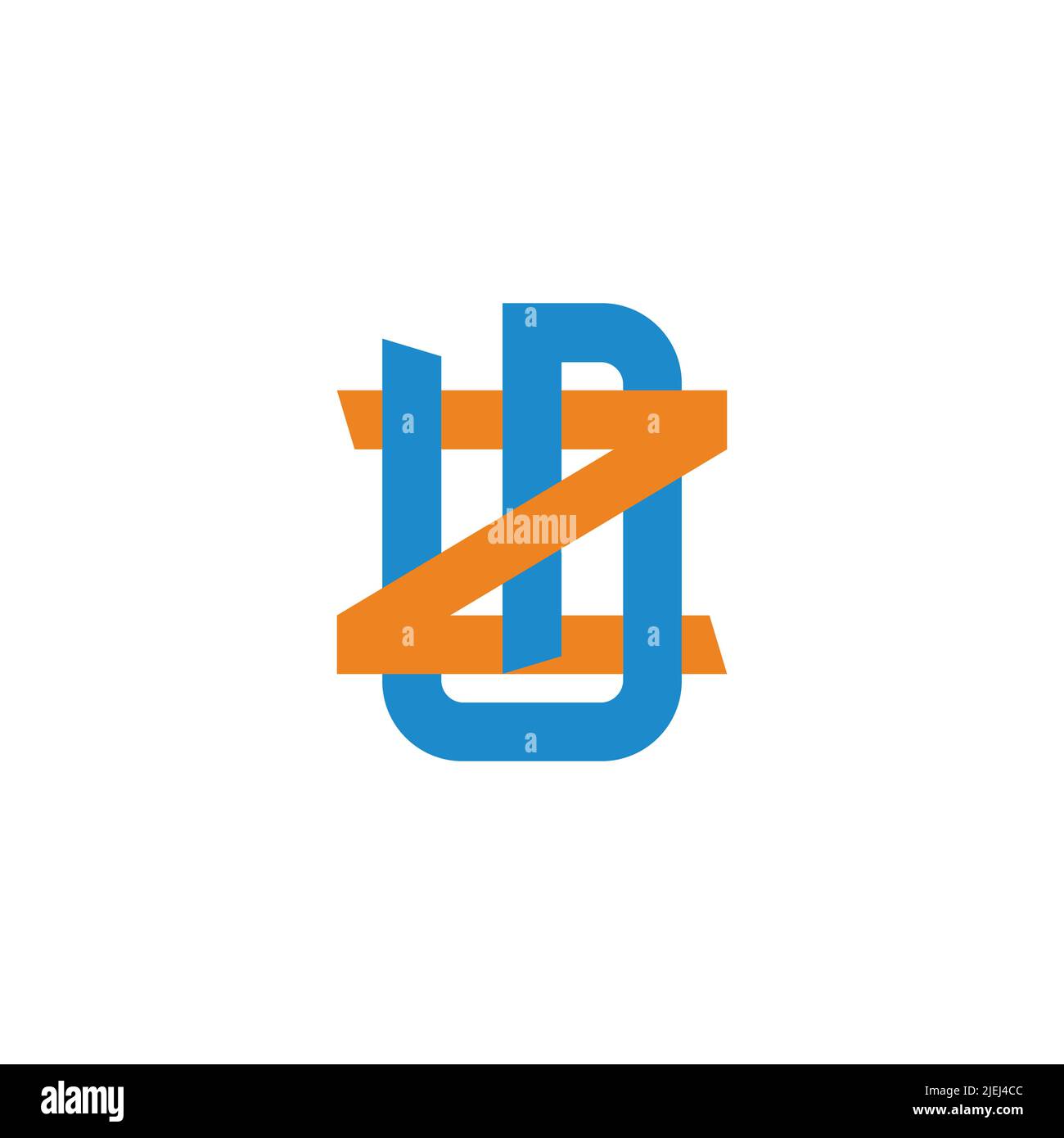 letter z linked power button geometric colorful logo vector Stock ...