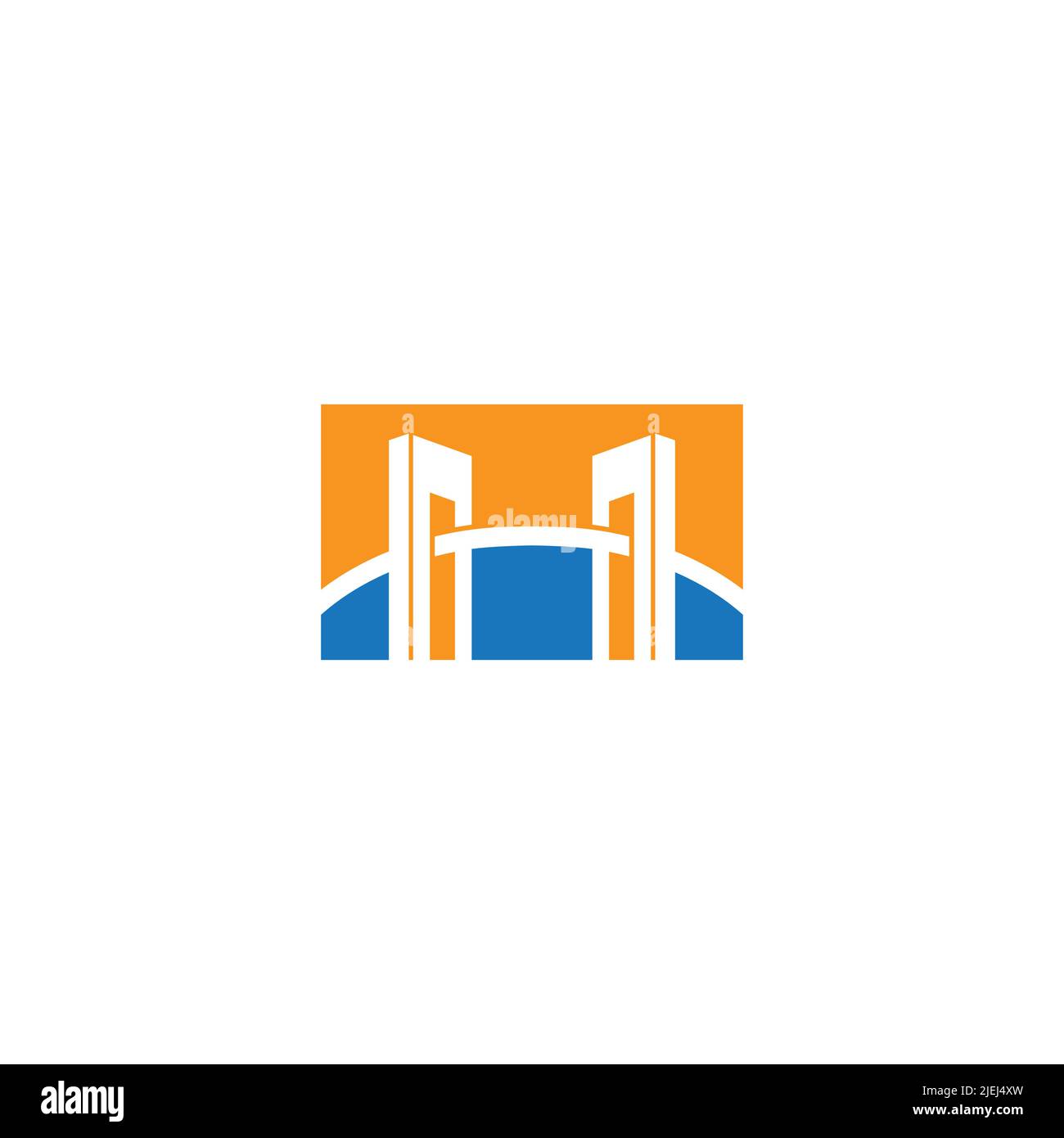 Square bridge logo hi-res stock photography and images - Alamy
