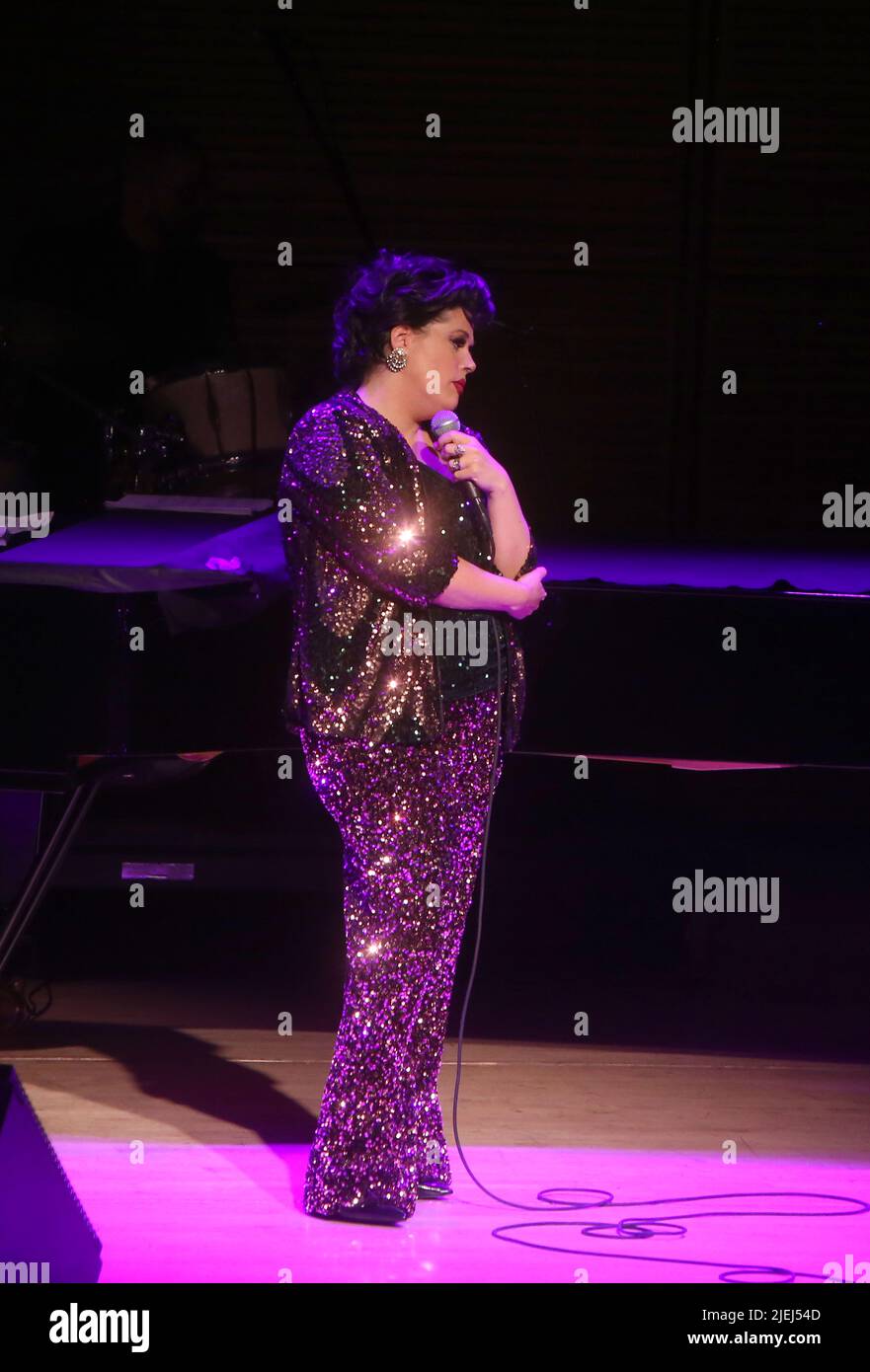 New York, NY, USA. 25th June, 2022. Debbie Wileman performing in her ...