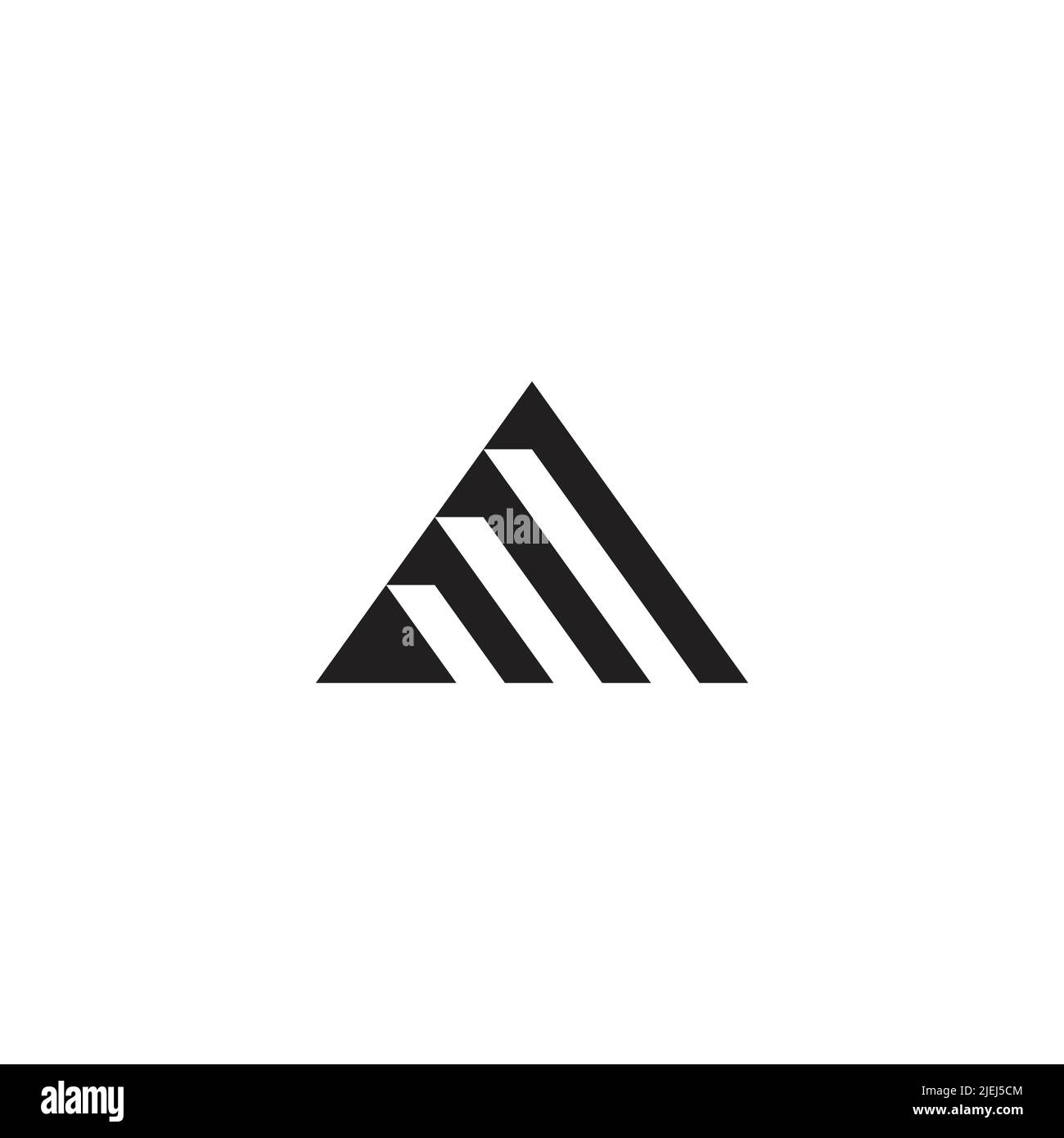 3d flat triangle simple geometric logo vector Stock Vector Image & Art ...