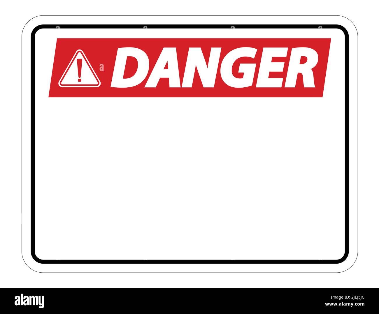 symbol danger sign label on white background,vector illustration Stock ...