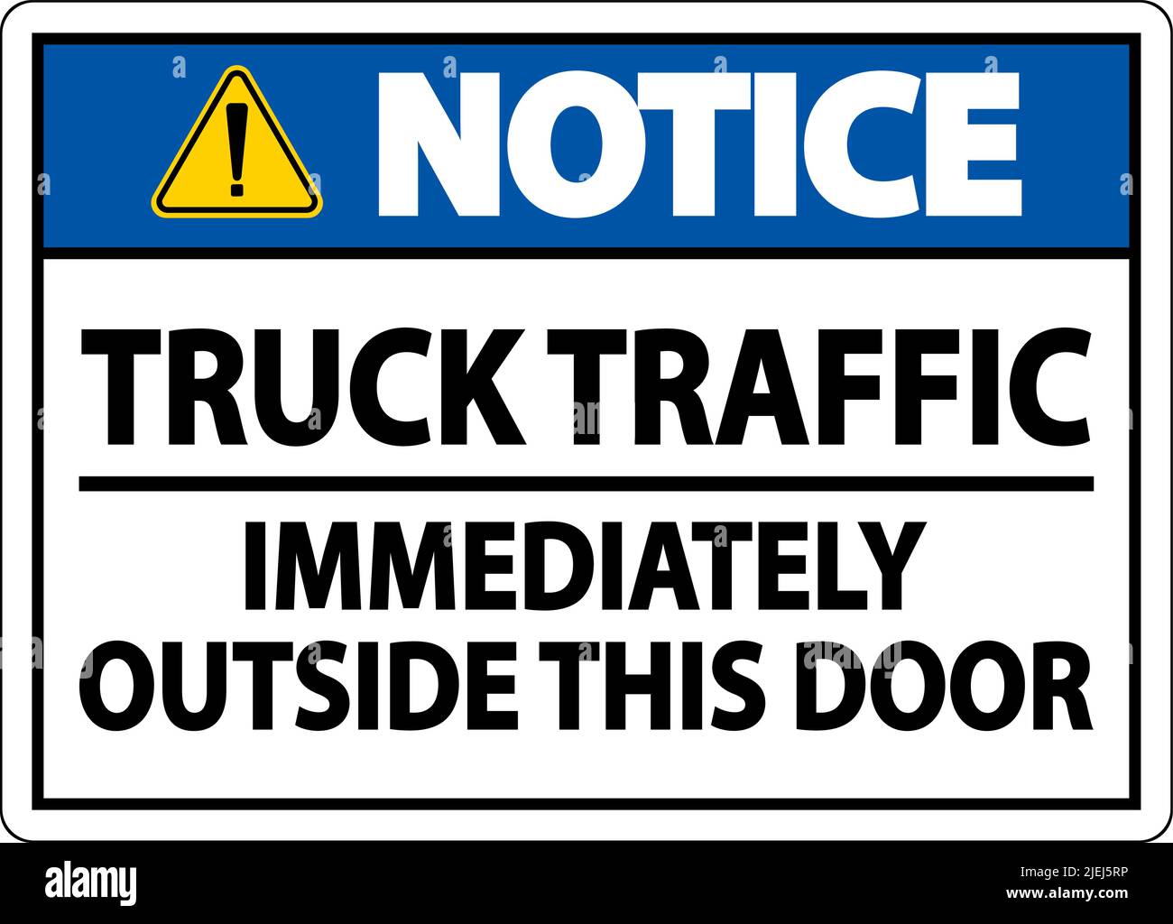 Notice Immediately Outside This Door Sign On White Background Stock ...