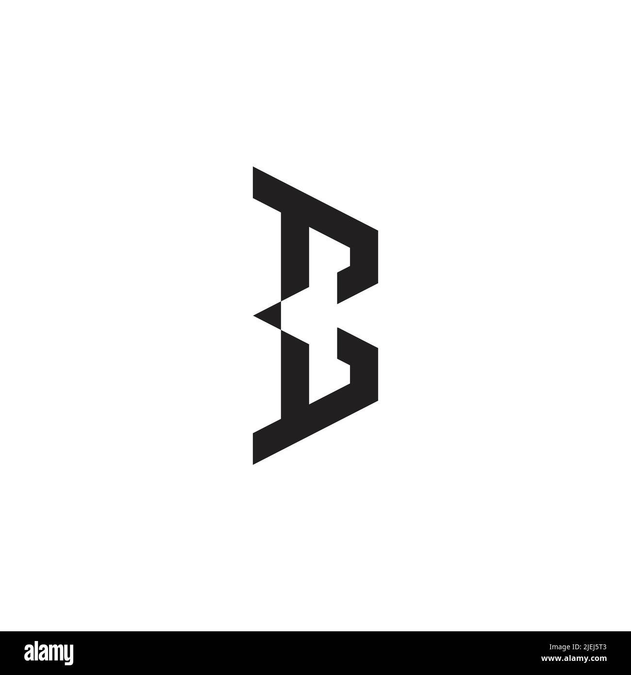 letter b pencil shape simple geometric logo vector Stock Vector Image ...