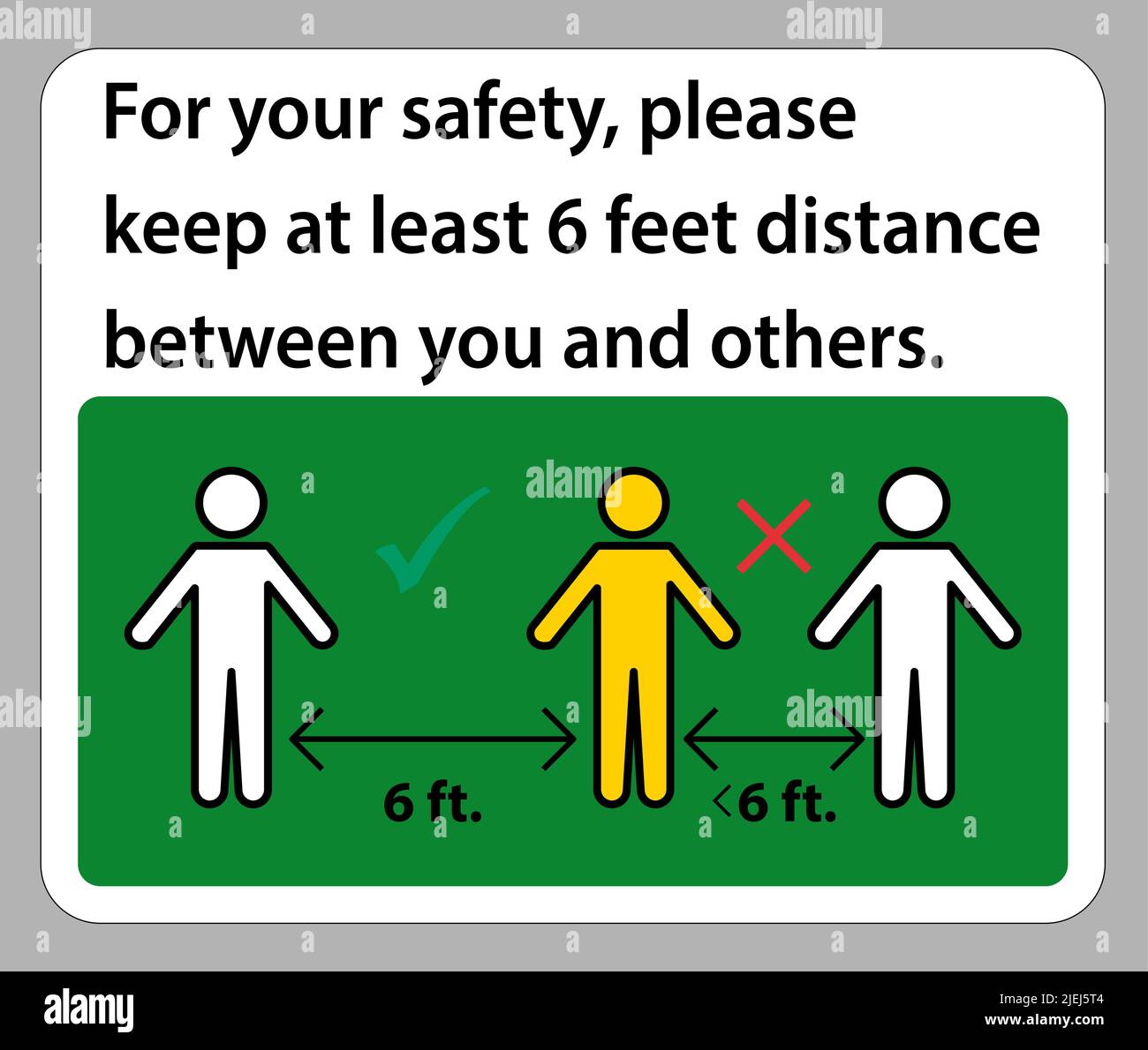 Keep 6 Feet Distance,For your safety,please keep at least 6 feet ...