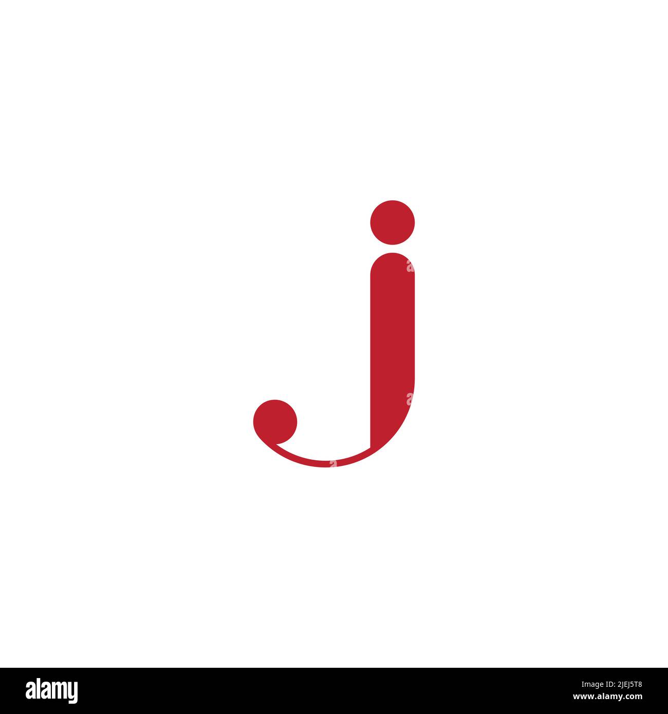 letter j simple red beauty logo vector Stock Vector Image & Art - Alamy