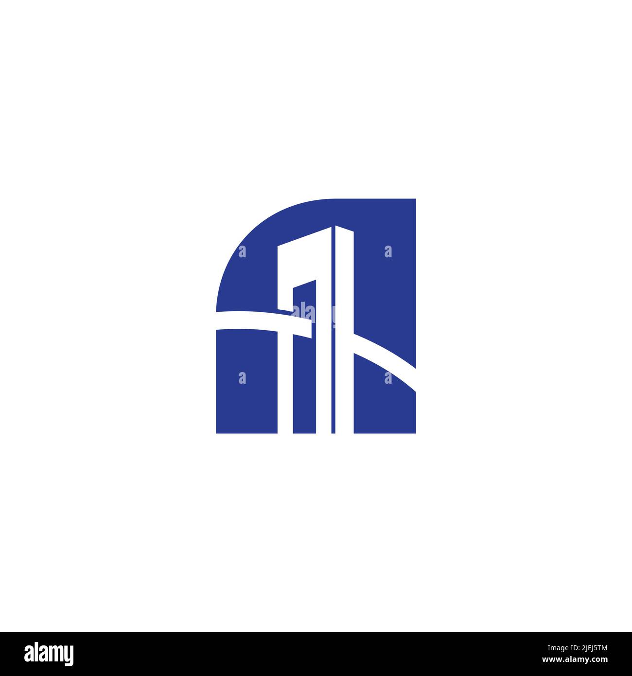 letter n bridge simple geometric logo vector Stock Vector Image & Art ...