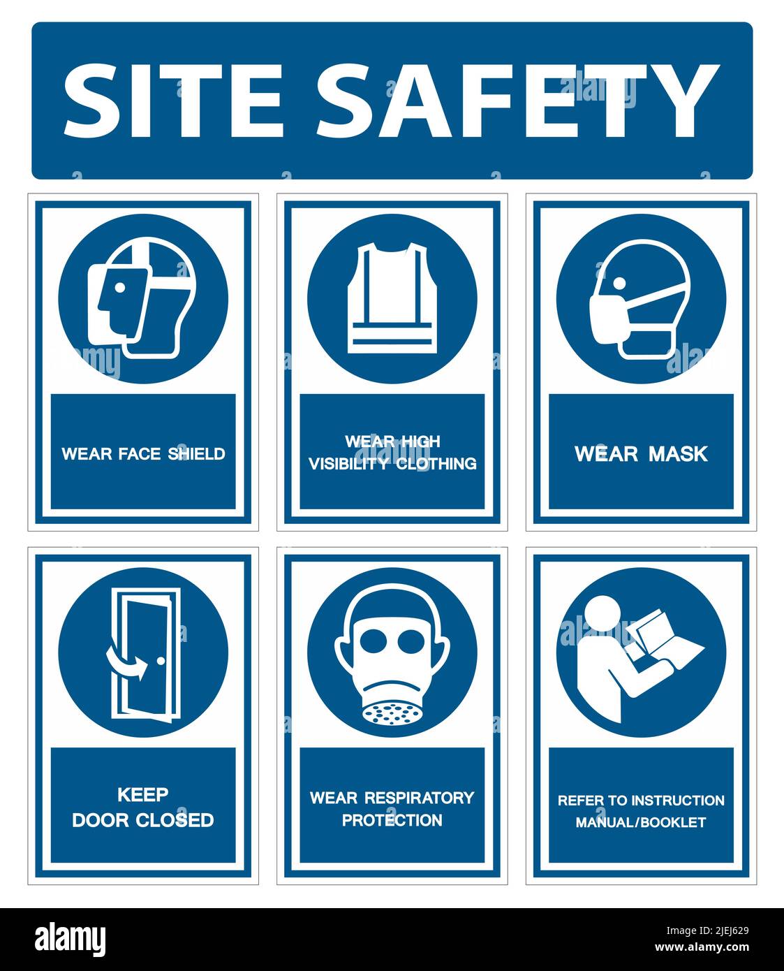 Safety PPE Must Be Worn Sign Isolate On White Background,Vector ...