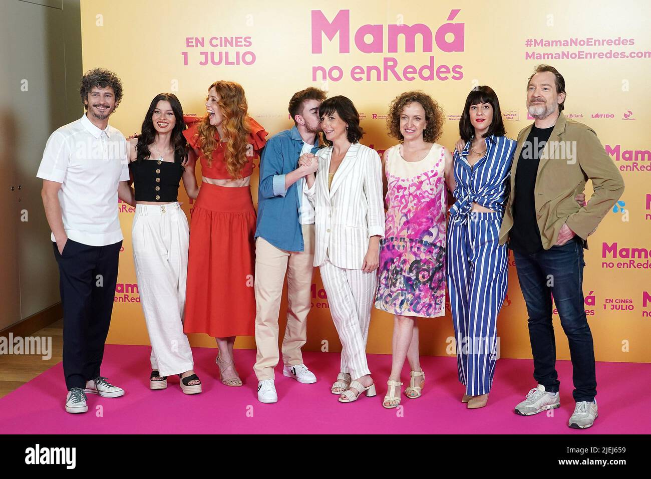 (L to R) Antonio Pagudo, Sofia Oria, Maria Castro, Oscar Ortuno, Malena ...