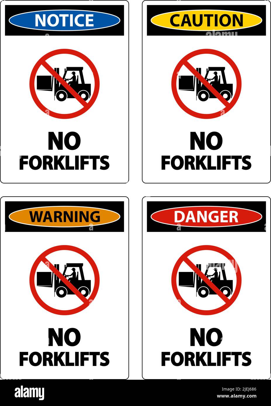 Forklift prohibited sign hi-res stock photography and images - Alamy