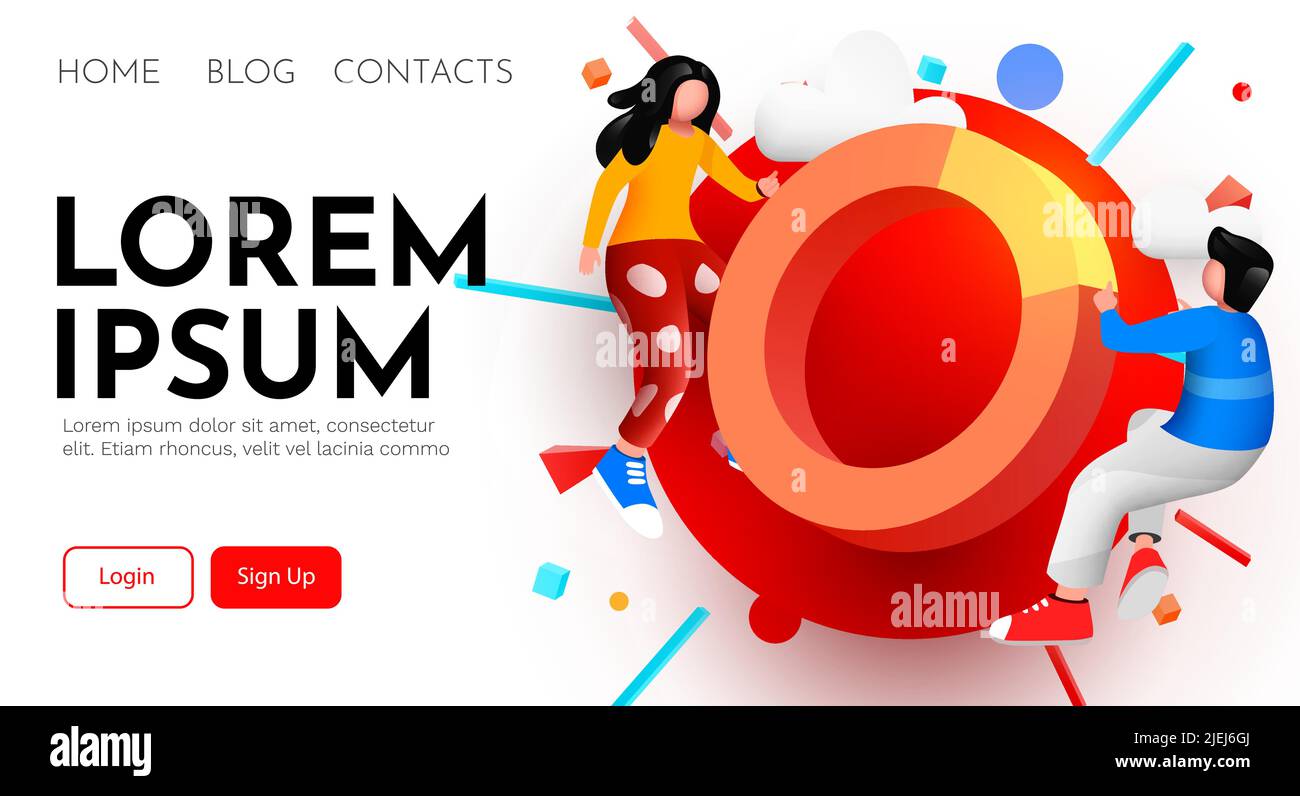 People interacting with charts and analysing statistics and data ...