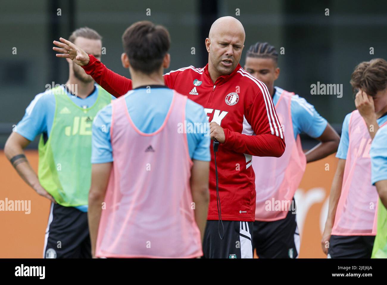 ROTTERDAM - Feyenoord coach Arne Slot during Feyenoord's first training ...