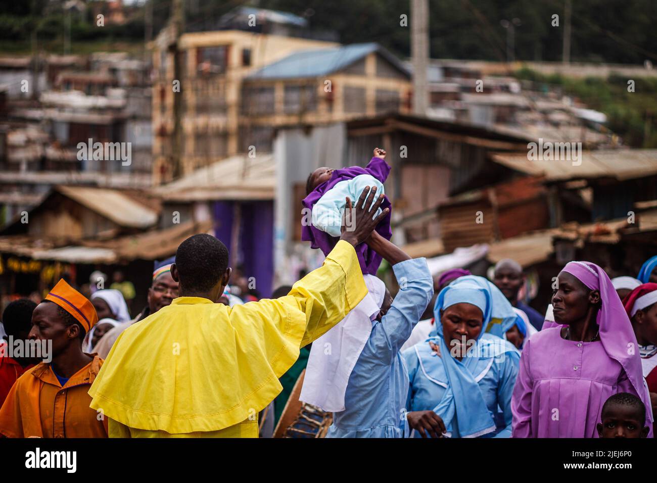 Kenya. 26th June, 2022. Members of the African christian church Roho ...