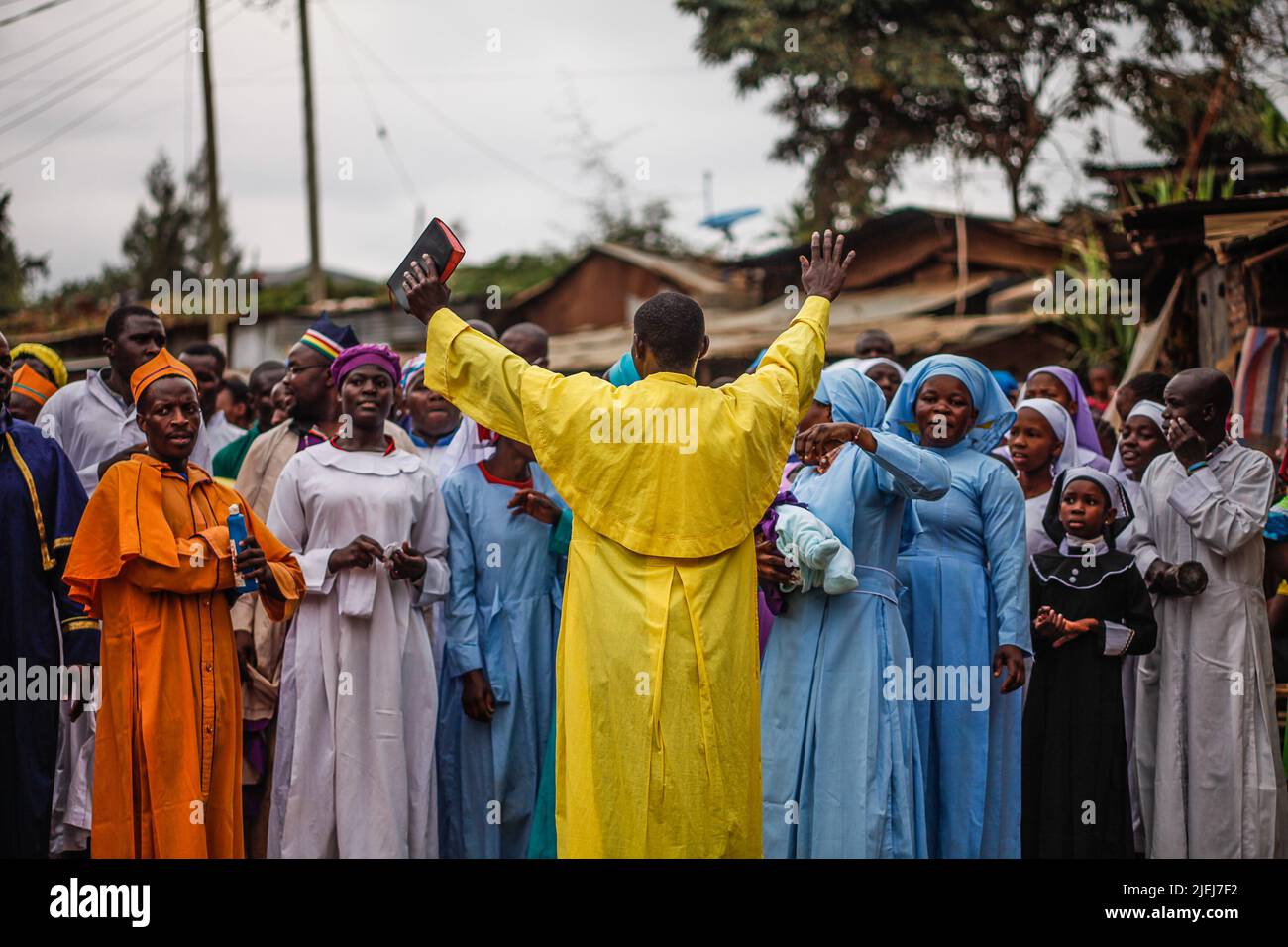 Kenya. 26th June, 2022. Members of the African christian church Roho ...