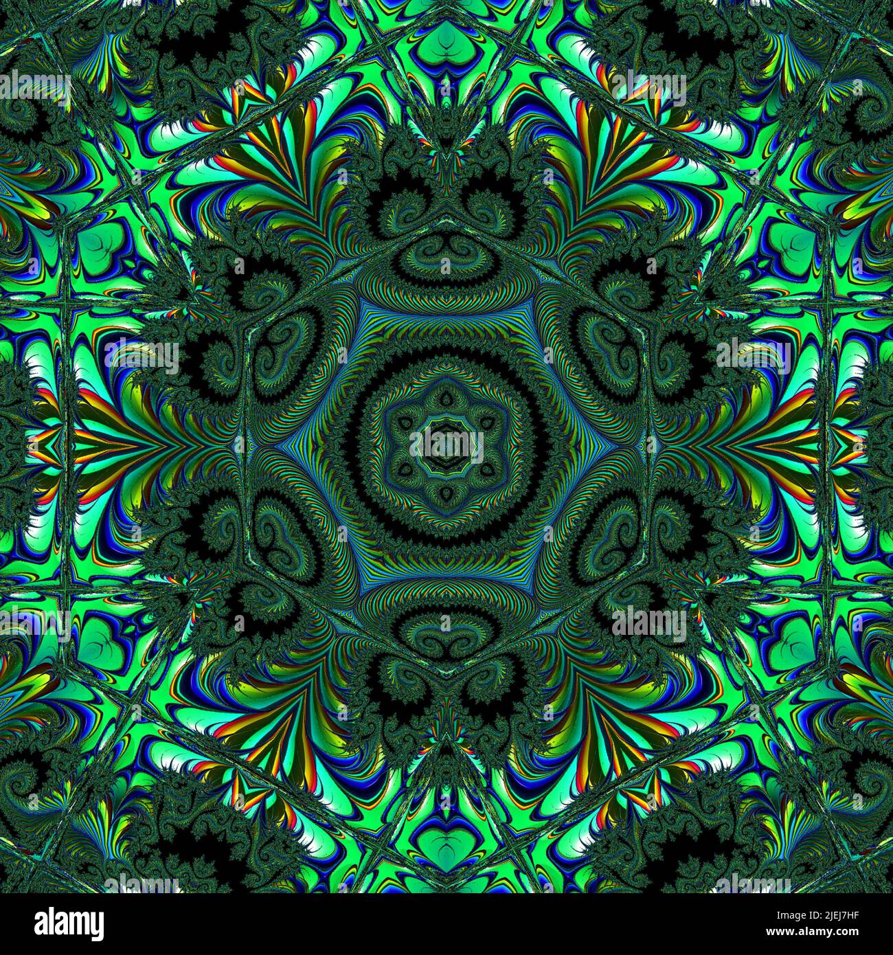 Abstract Computer generated Fractal design. A fractal is a never-ending ...
