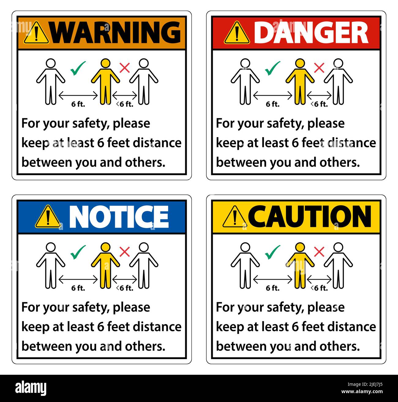 Keep 6 Feet Distance,For your safety,please keep at least 6 feet ...