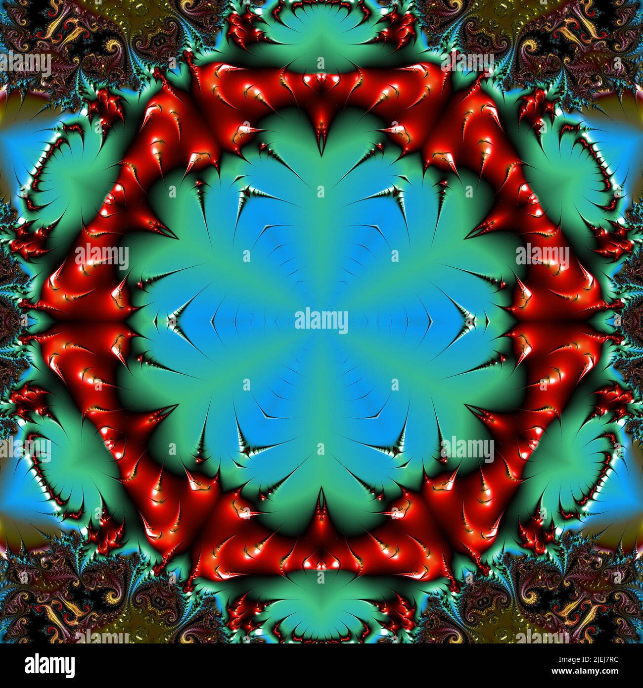 Abstract Computer generated Fractal design. A fractal is a never-ending ...