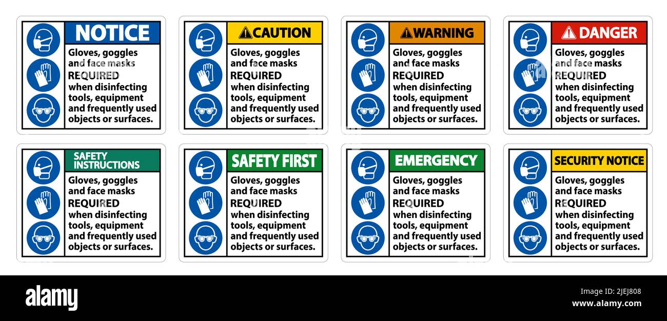 Protective masks goggles Stock Vector Images - Alamy