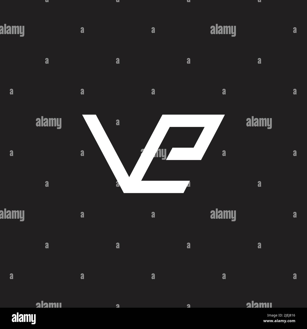 letter ve simple line geometric logo vector Stock Vector Image & Art ...