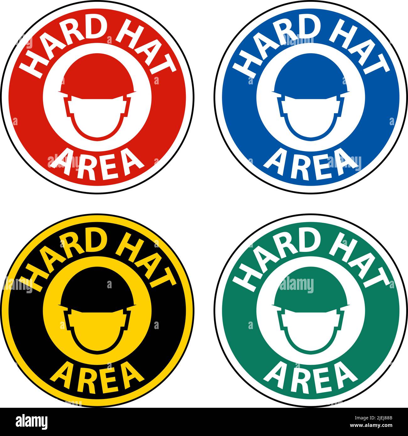White hard hat Stock Vector Images - Alamy