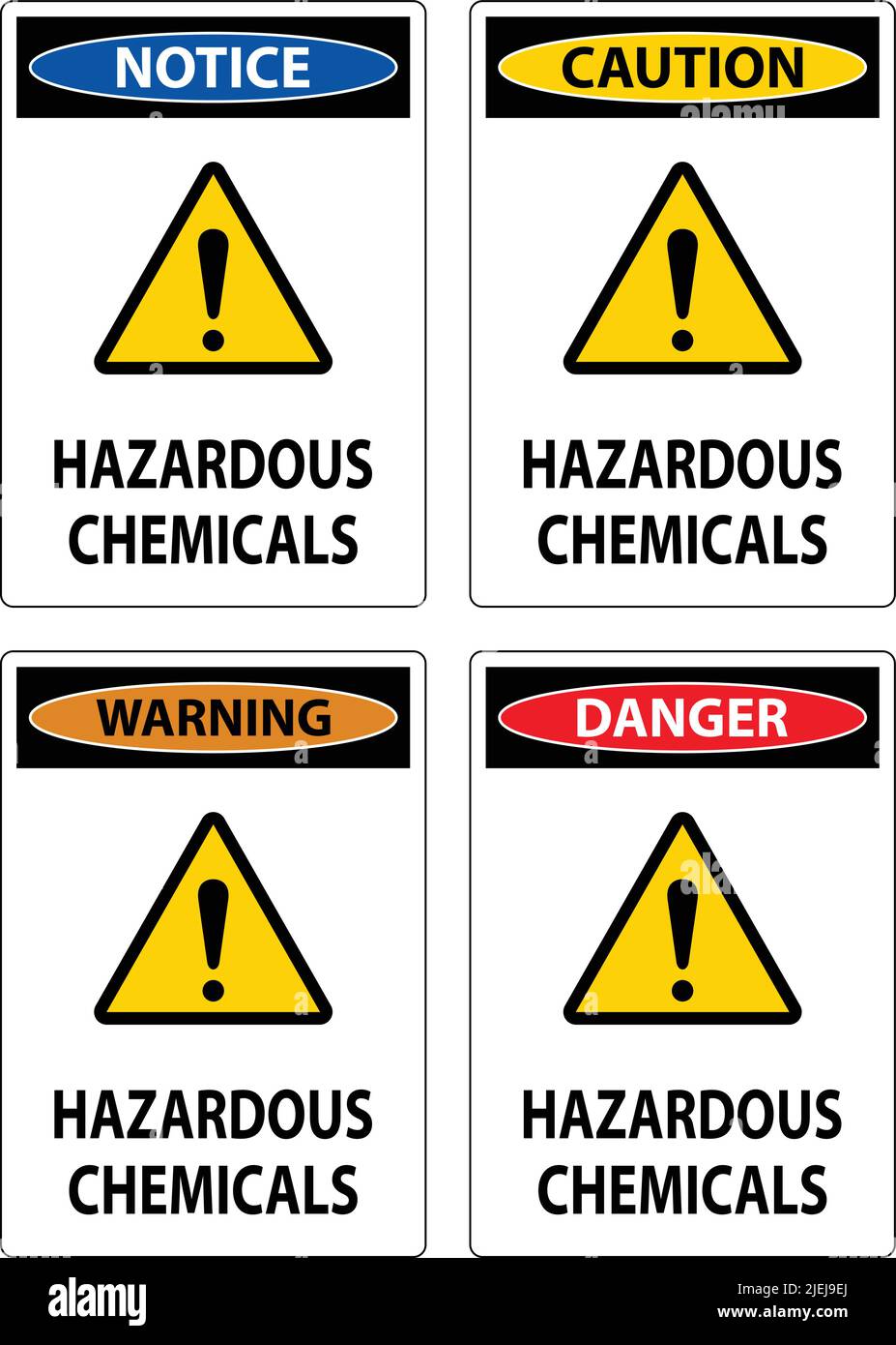Hazardous Chemicals Sign On White Background Stock Vector Image & Art ...