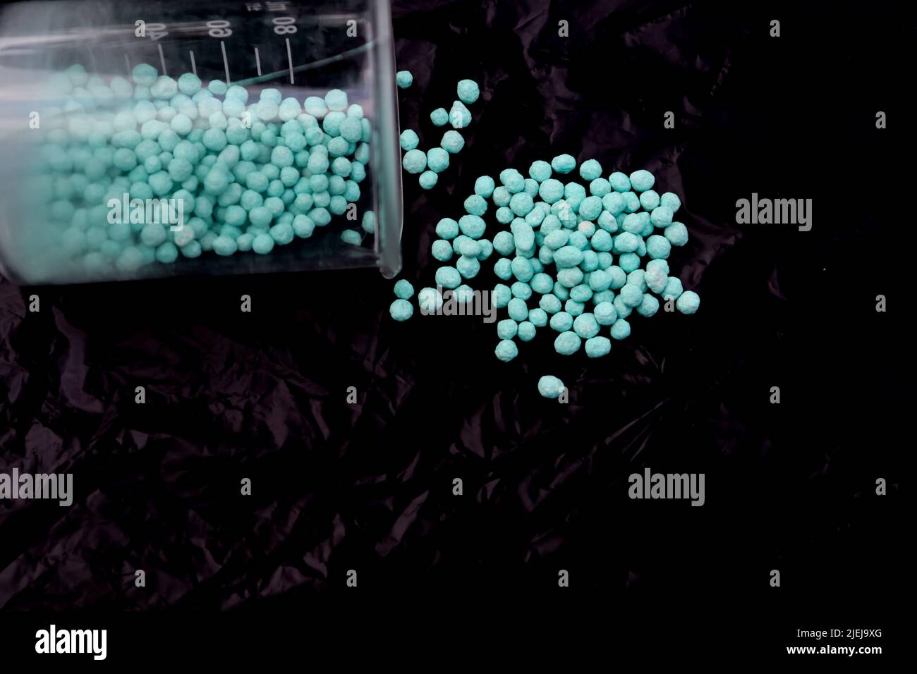 urea dangerous chemical and black background Stock Photo - Alamy