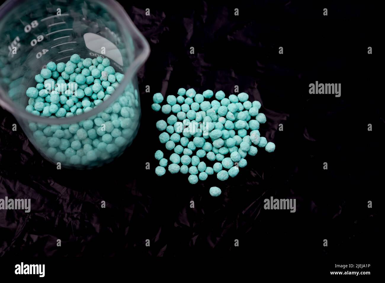 urea dangerous chemical and black background Stock Photo - Alamy