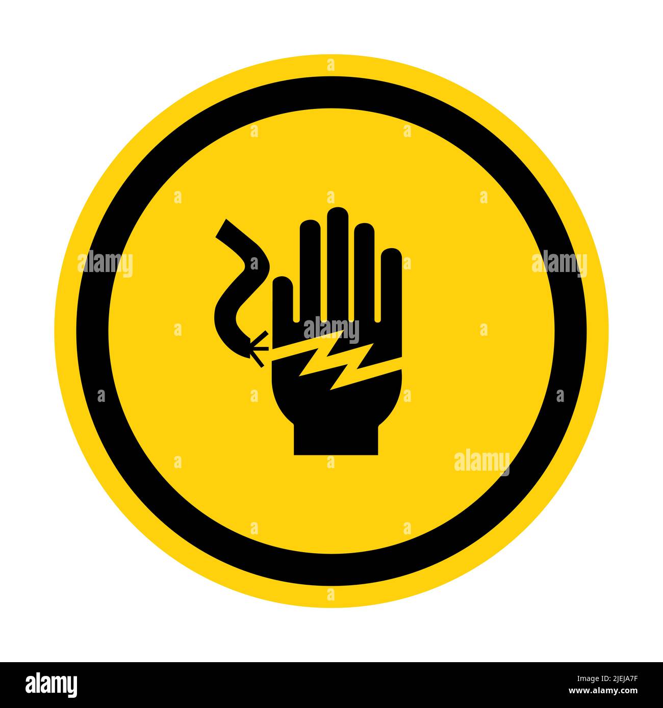 Electrical Shock Electrocution Symbol Sign, Vector Illustration ...
